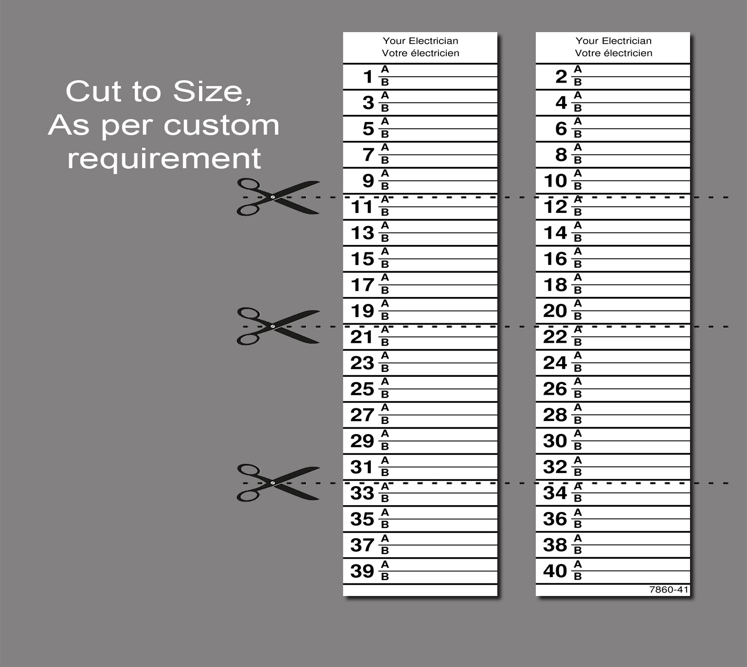 Printable Circuit Breaker Labels Templates
