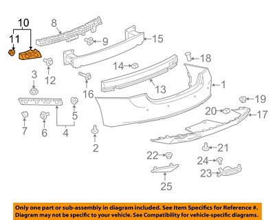 GM OEM 16-23 Malibu Rear Bumper Bumper Components-Outer Bracket ...