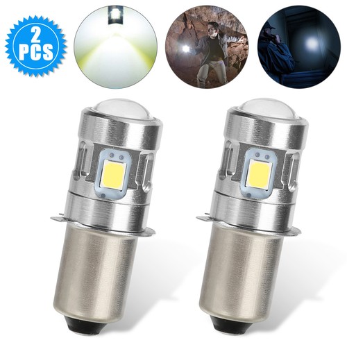 2pcs P13.5S LED Flashlights Light Bulbs Converter Torch Upgrade D/C ...