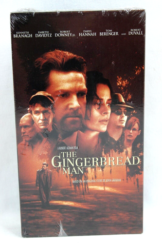The Gingerbread Man VHS Video New Sealed Robert Downey Jr Daryl Hannah ...