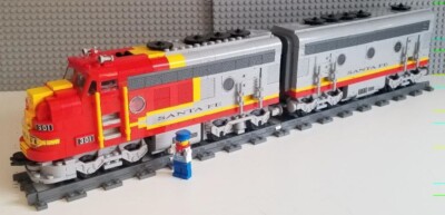 Custom Train Santa Fe F7 Engine A & B Units Red -PLEASE READ ITEM ...