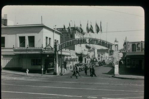 VERY RARE 1938 INTERNATIONAL SETTLEMENT 35MM GLASS SLIDE SAN FRANCISCO ...