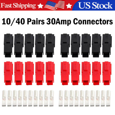 10/20/30/40/50 Pairs 30 Amp Plugs Compatible with Anderson Power Pole ...