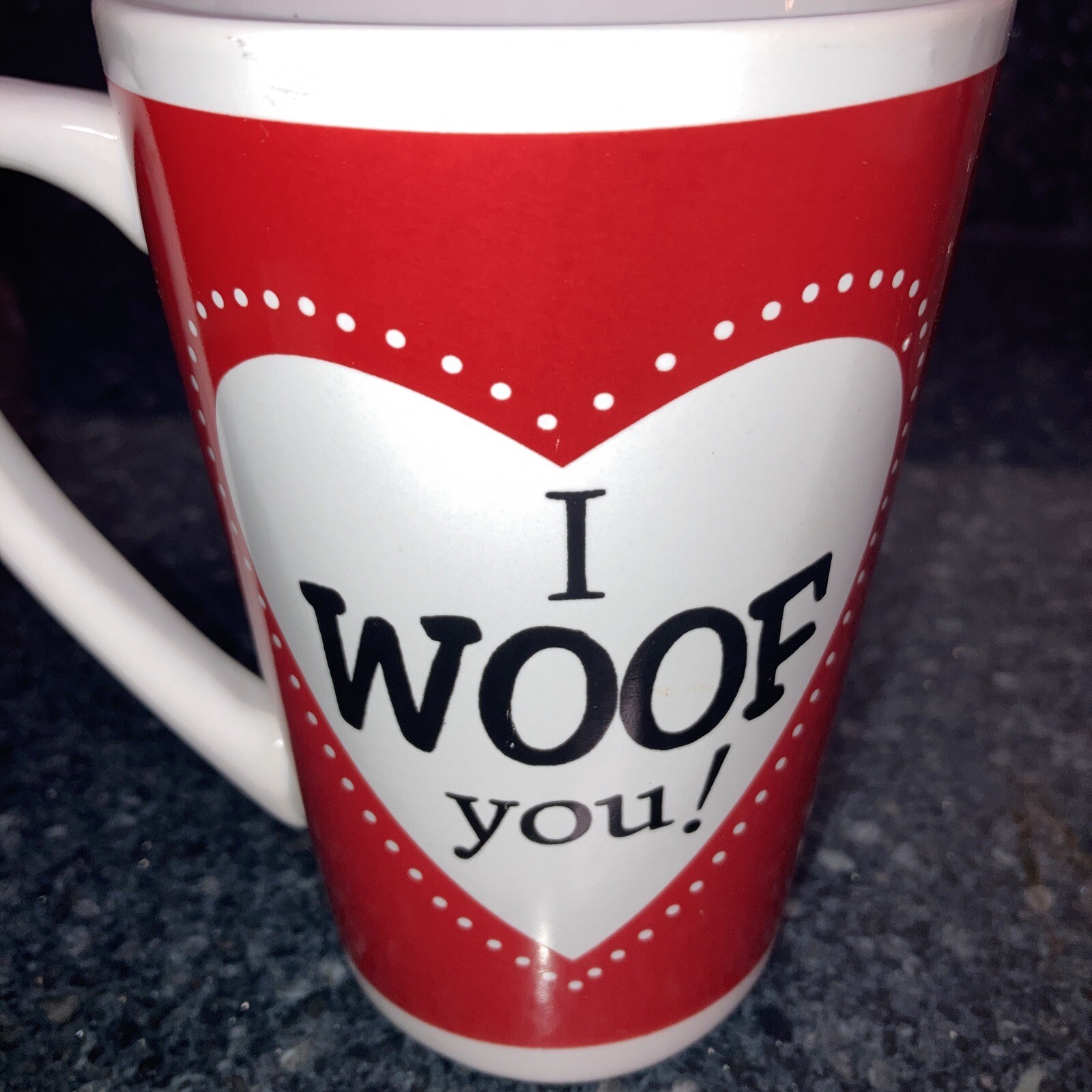 "I WOOF YOU!" Ceramic Coffee Mug - Pet Dog Lover Excellent 15 oz | eBay