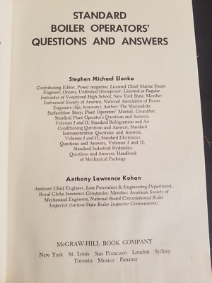 STANDARD BOILER OPERATORS' QUESTIONS AND ANSWERS By Anthony Lawrence ...
