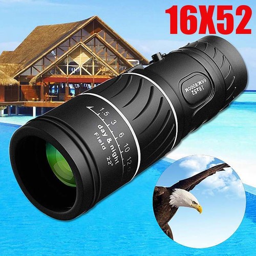 16X52 Distance Sports Hunting Zoomable Monocular Light Night Vision ...