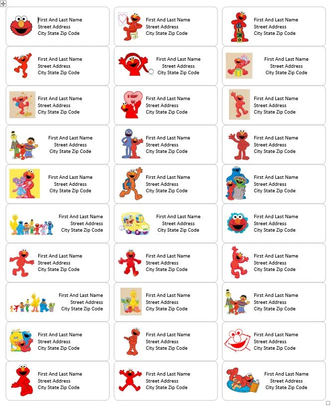 Elmo Sesame Street Characters