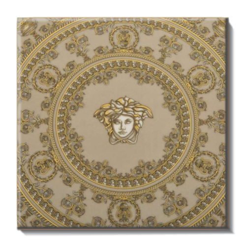 Greek Key Ornament Medusa Pattern Art Nouveau Ceramic Tile Rare ...