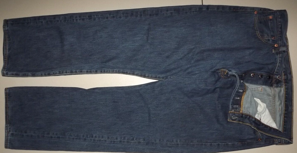 LEVIS RED TAG 501 BUTTON FLY 100% COTTON DENIM Jeans MENS 40 X 32 T812 ...