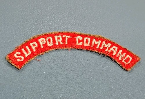 Vintage-Support Command Patch Tab-Red/White-Cut Edge-Snow Back-Off ...