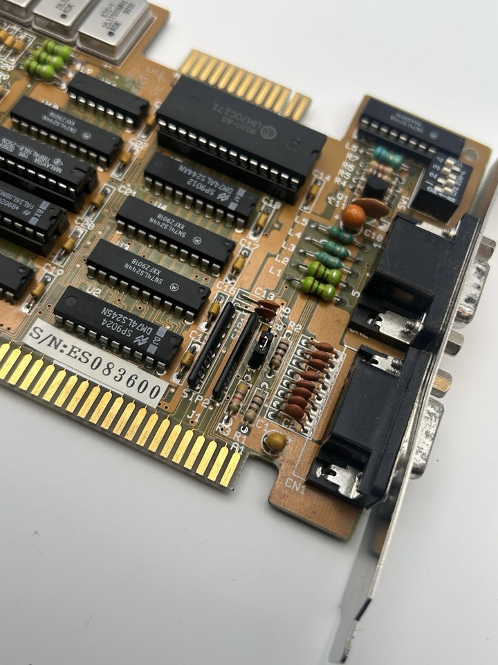 ISA 16 Bit EGA VGA Grafikkarte OTI037C 256kB RAM AT Graphic Card OAK ...