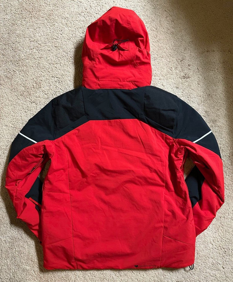 Obermeyer Foundation Jacket Skii Snow Insulated Red/Black Men’s Size ...