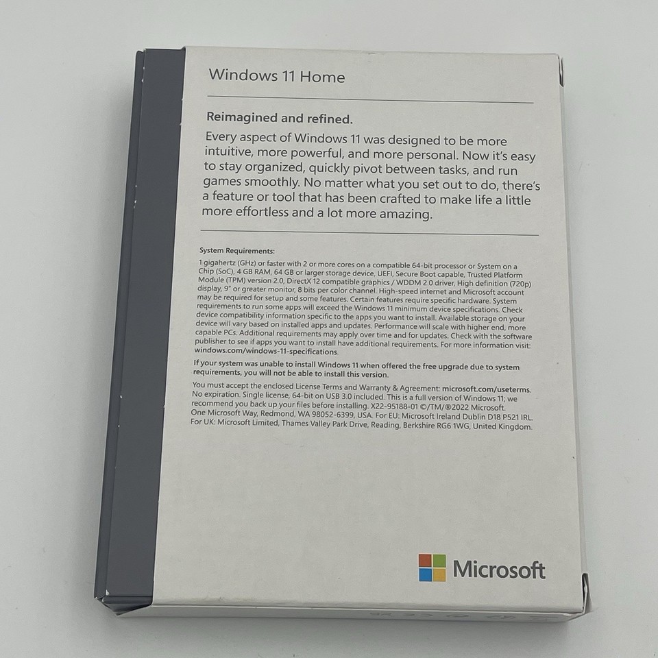 Microsoft HAJ-00108 Windows 11 64-Bit Operating System for Home NEW ...