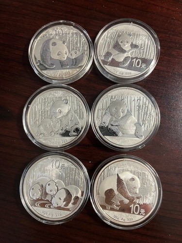 2011-2016 China Silver Pandas Lot of 6 silver coins | eBay