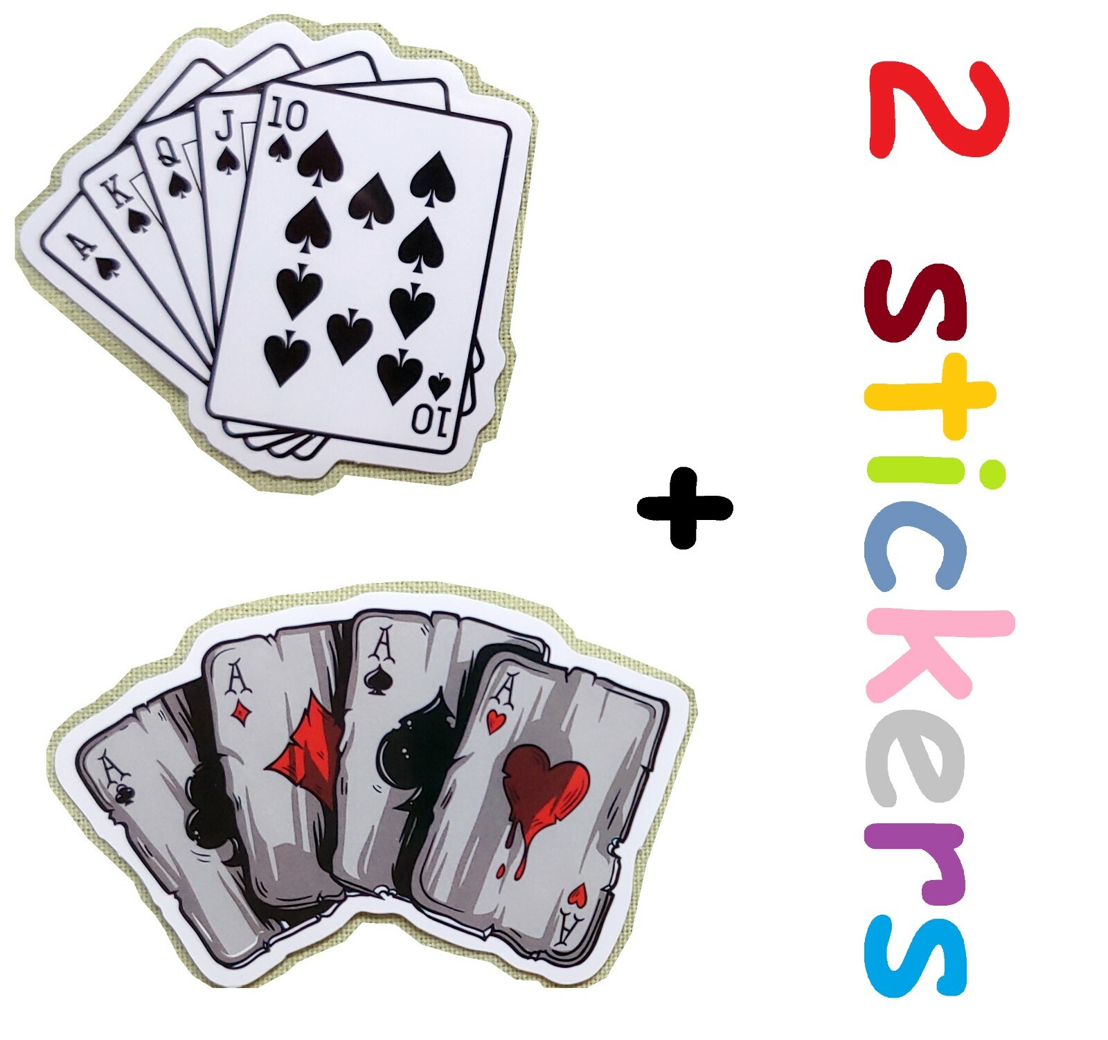 Poker sticker for car laptop door man cave | eBay