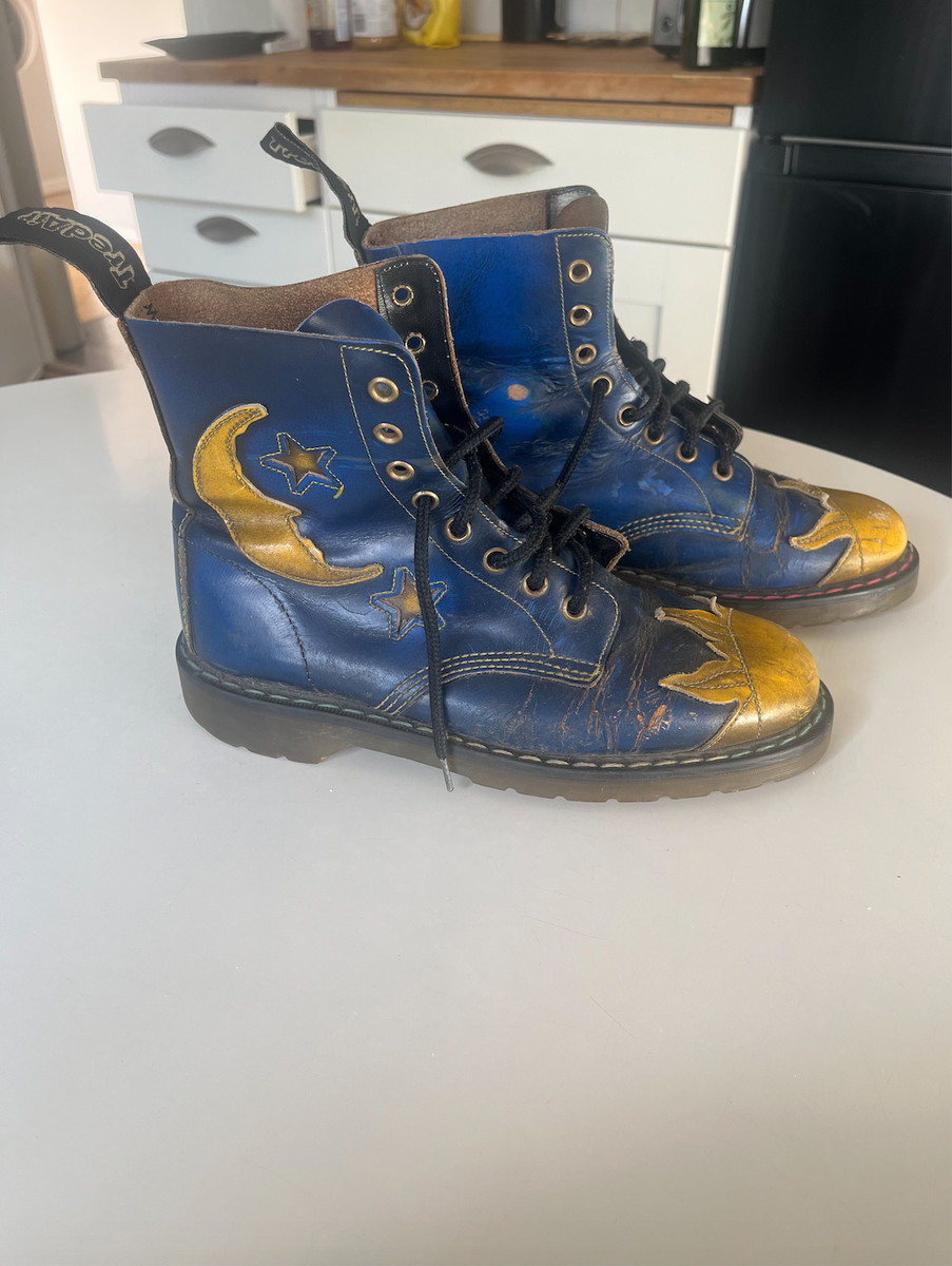 レア‼️ tredair フレイムパターン ホワイト社 ドクターマーチン - ブーツ