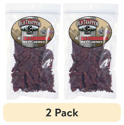 (2 Pack) Old Trapper Naturally Smoked Original Old Fashioned Beef Jerky ...