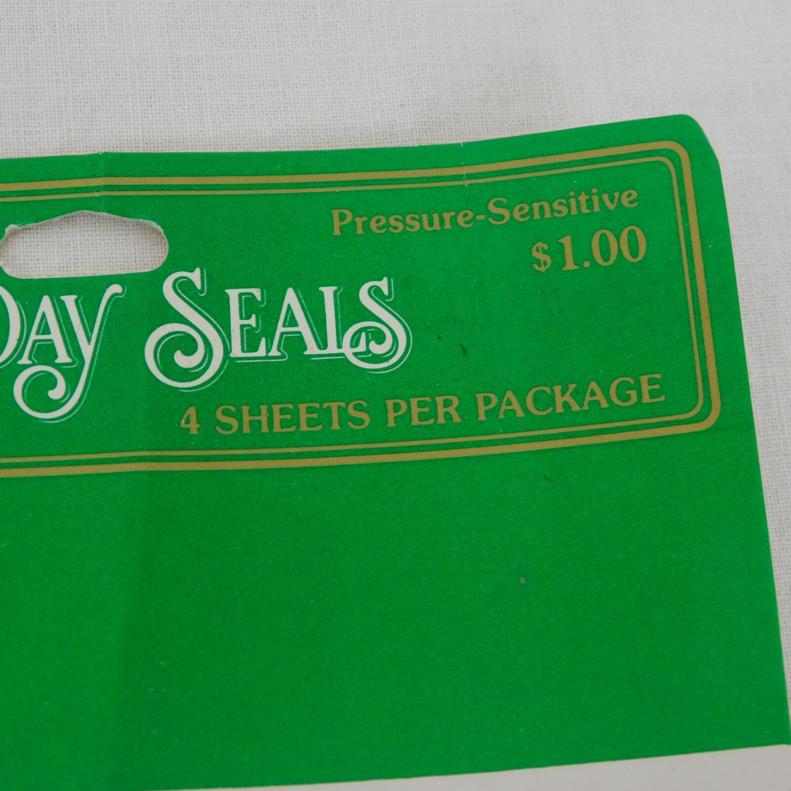 Hallmark Christmas Stickers Gold Embossed Holiday Seal Pressure ...