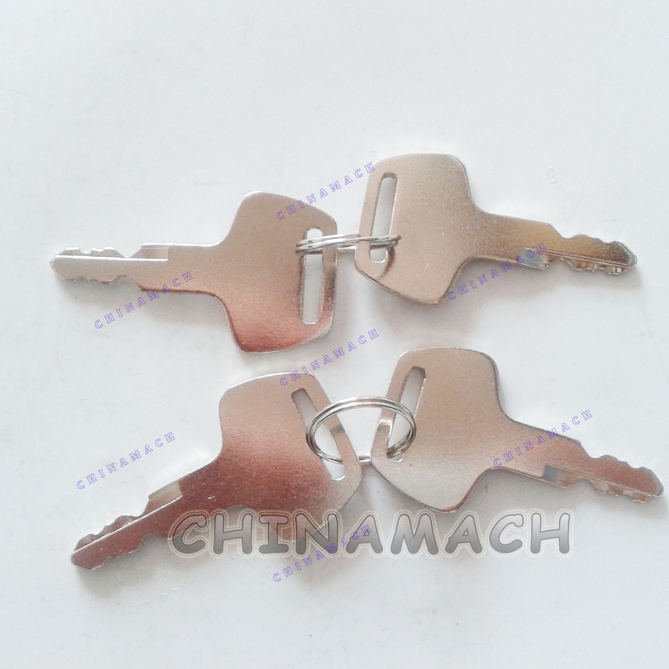 6pcs New HD62 Keys for Hyundai Thomas Heavy Equipment Excavator Dozer ...