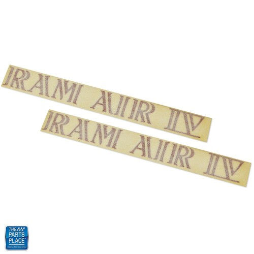 1969-1970 GTO Firebird Trans Am "RAM AIR IV" Hood Scoop Decal Red ...