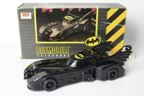 RARE VINTAGE WORKING BOXED 1989 BATMOBILE TELEPHONE PHONE LANDLINE ...