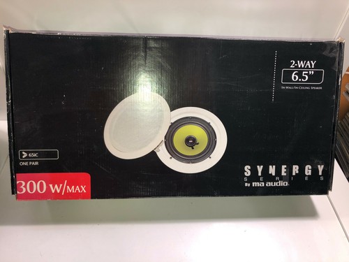 MA Audio Synergy Series 65iC 2-Way 6.5" In-Wall Speakers 300 Watt Max ...