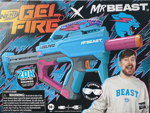NerfPRO Mr Beast Gel Fire Blaster Limited Edition 20000 Bead Rounds ...