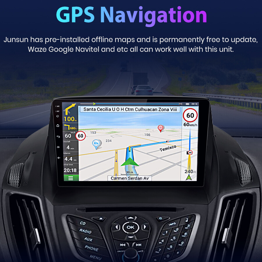For Ford Escape Kuga II 2013-2017 Carplay GPS SAT NAV Android Car ...