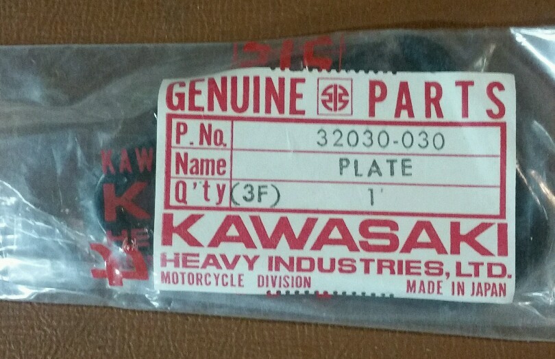Kawasaki NOS 32030-030 Plate | eBay