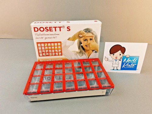 DOSETT S Arzneikassette Rot Medikamentenbox, Wochendispenser PZN ...