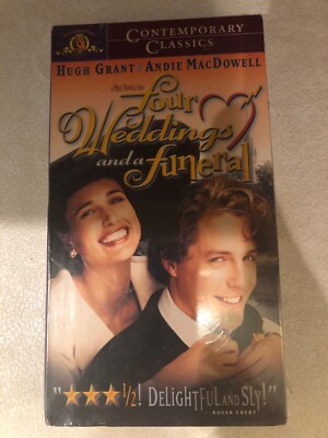 Four Weddings and a Funeral (VHS, 1999) Contemporary Classics Brand New ...