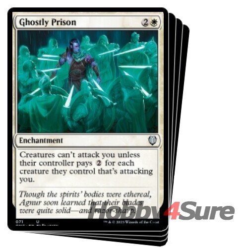 Ghostly Prison X4 M/NM Magic MTG Phyrexia: All Will Be One: Commander ...