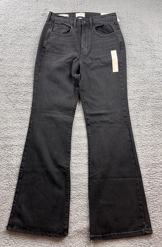 Universal Thread Women's Size 8 Short High Rise Flare Jeans Black Wash ...