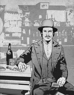 1880s circa Western Cowboy Gambler Composite Ensemble | eBay