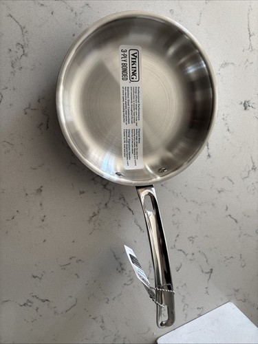 NEW VIKING 3-PLY Contemporary Bonded Stainless Steel Cookware 8" FRY ...