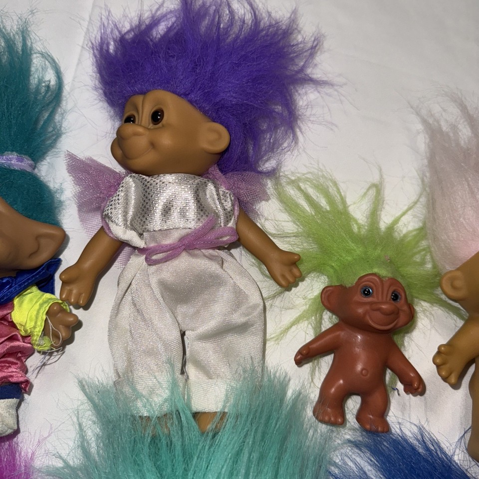 Russ Troll Dolls lot Of 12 VTG 80s Various Sizes And Clothes. | eBay