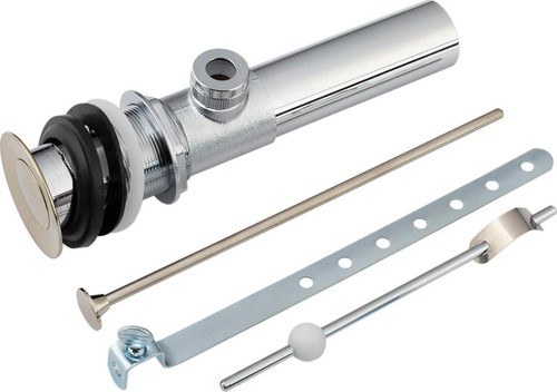 Sink Pop-Up Drain Stopper Assembly with Lift Rod and Overflow Solid ...