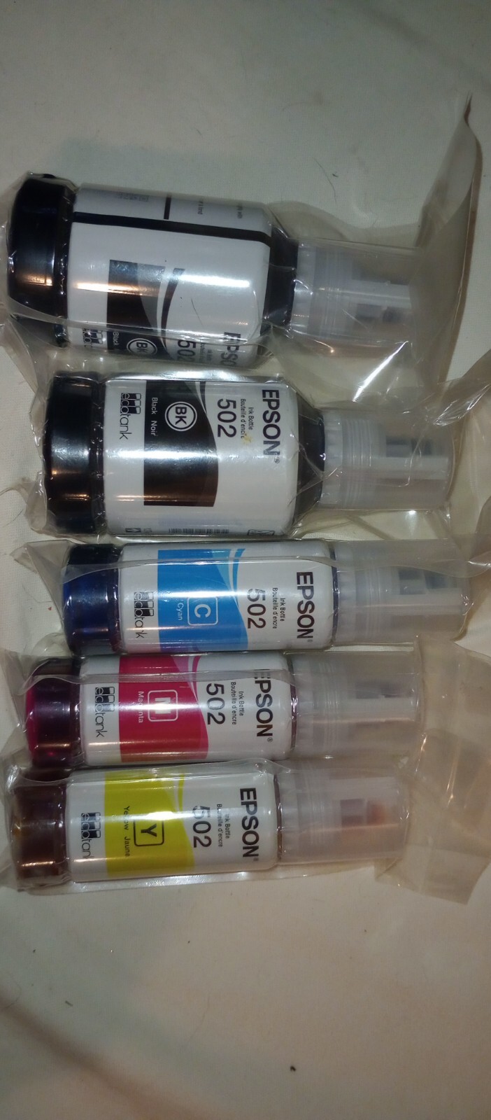 Epson Eco tank Ink 2 Black,1 Cyan,1 Yellow, 1 magenta | eBay