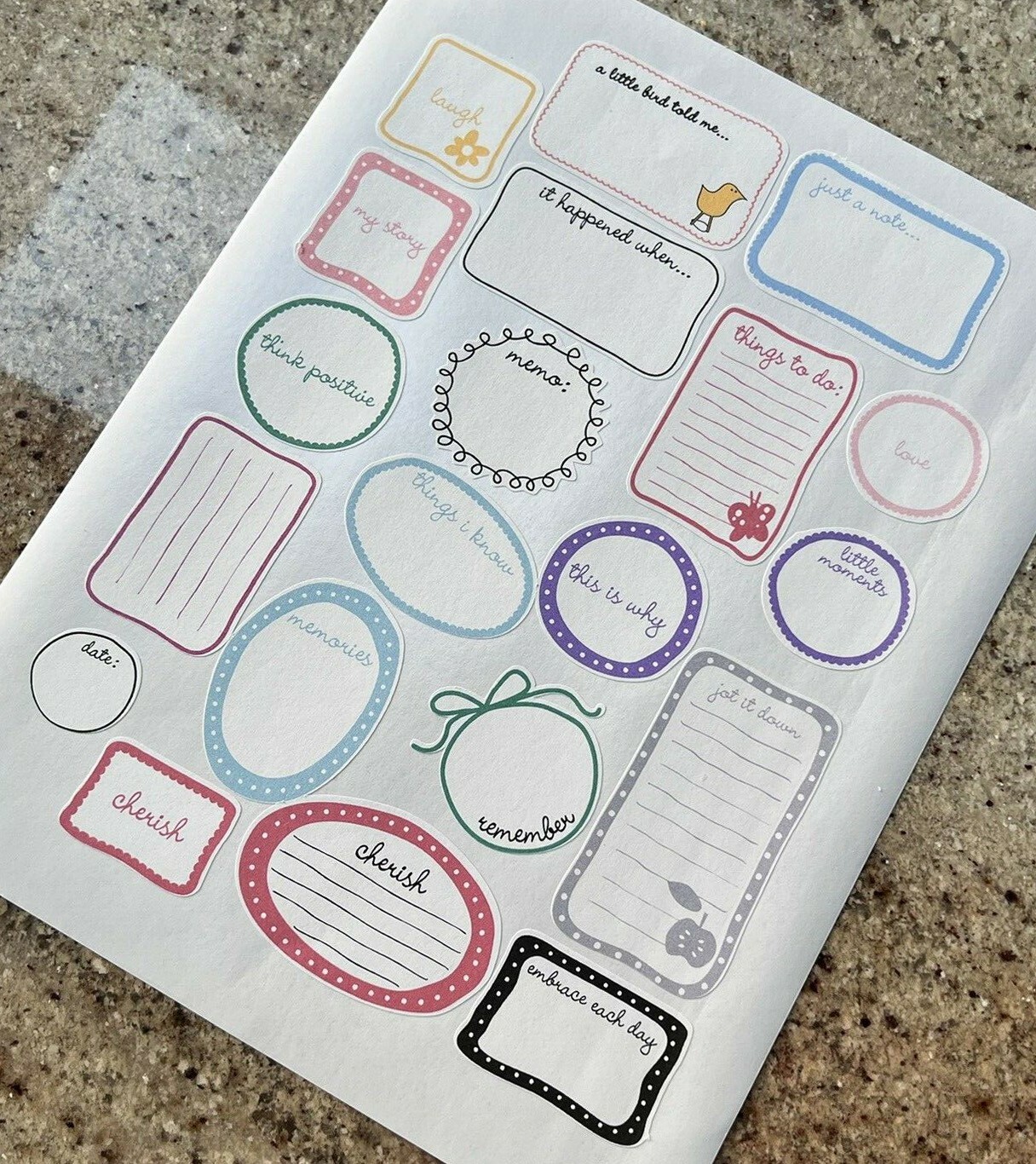 Planner Stickers Journal Reminder Labels To Do List Icons Functional ...