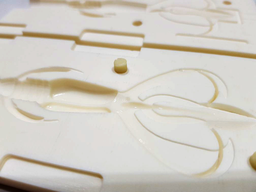 Keitech Crazy Flapper Fishing Mold Lure Craw Bait Mold Soft Plastic 38 ...