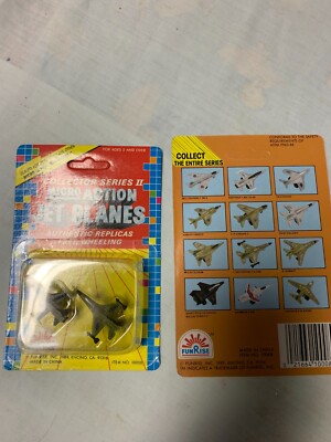 1989 Funrise Micro Action Jet Planes T-38 Talon & F-16 Fighting Falcon ...