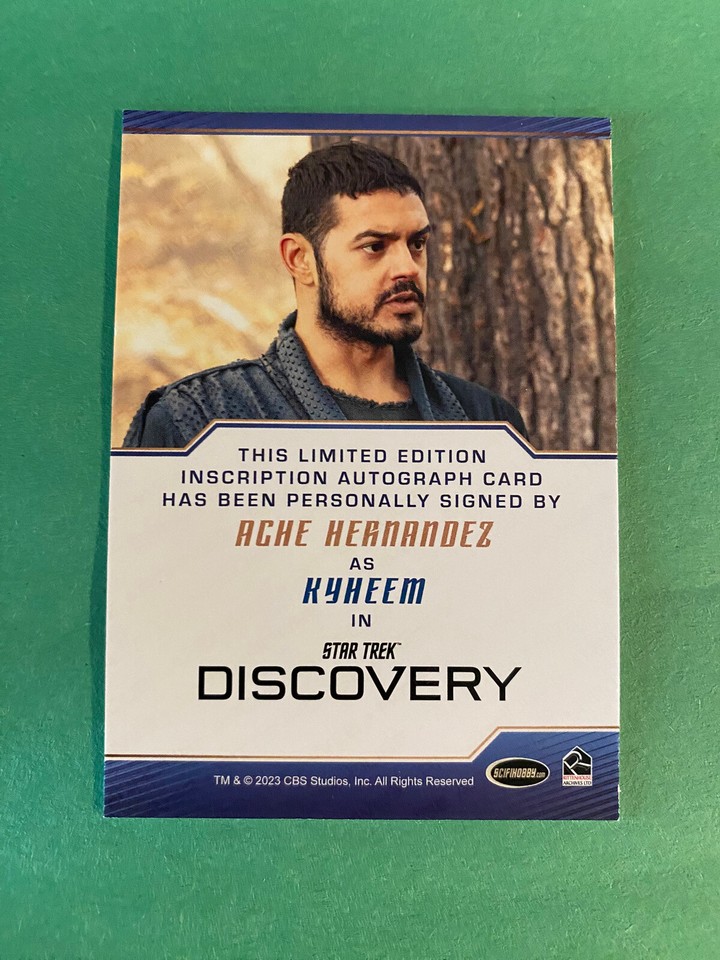 2023 Star Trek Discovery Season 4 Ache Hernandez As Kyheem Inscription ...