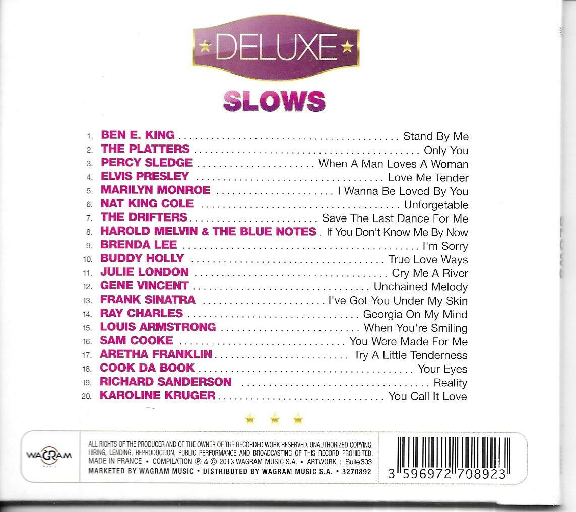 CD - SLOWS avec BEN E KING THE PLATTERS ELVIS SINATRA LA BOUM 1 & 2 RAY ...
