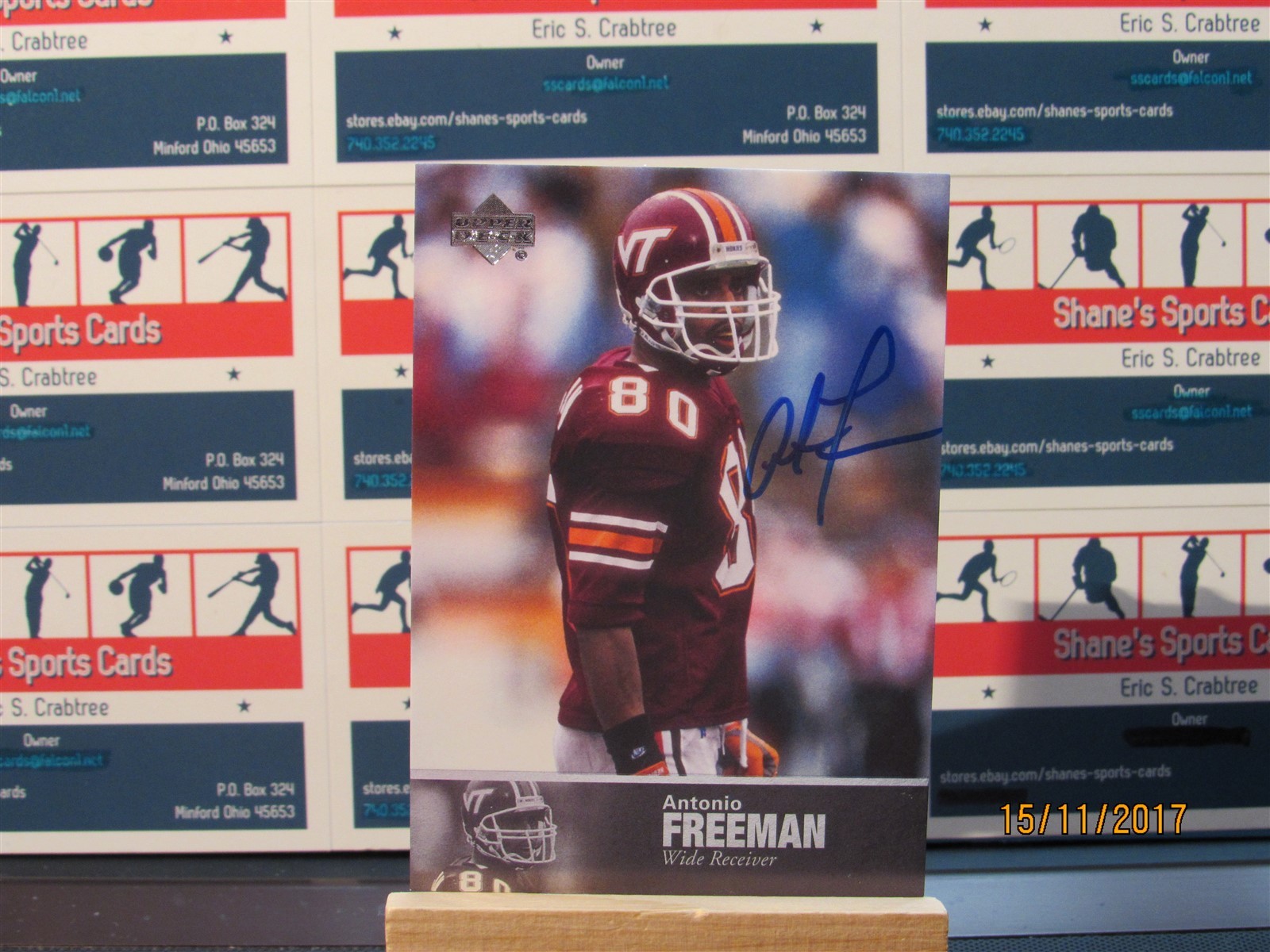 2011 Upper Deck College Football Legends - Antonio Freeman #49 ...