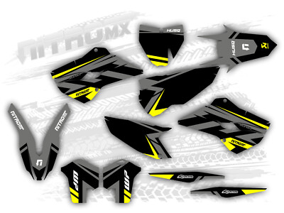 Graphics Kit Fits Husqvarna TC FC 125 250 350 450 2014 2015 Decals ...