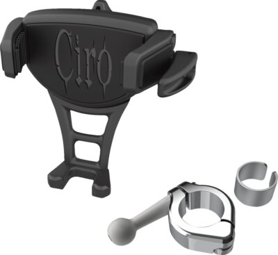 Ciro Constrictor Phone Holder w/ Chrome 7/8"-1" Handlebar Mount (50352 ...