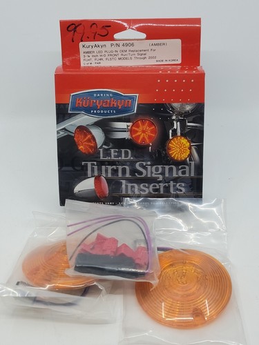 Kuryakyn 4906 Amber LED Plug In 3 1/4" Harley Turn Signals FLHT,FLHR ...