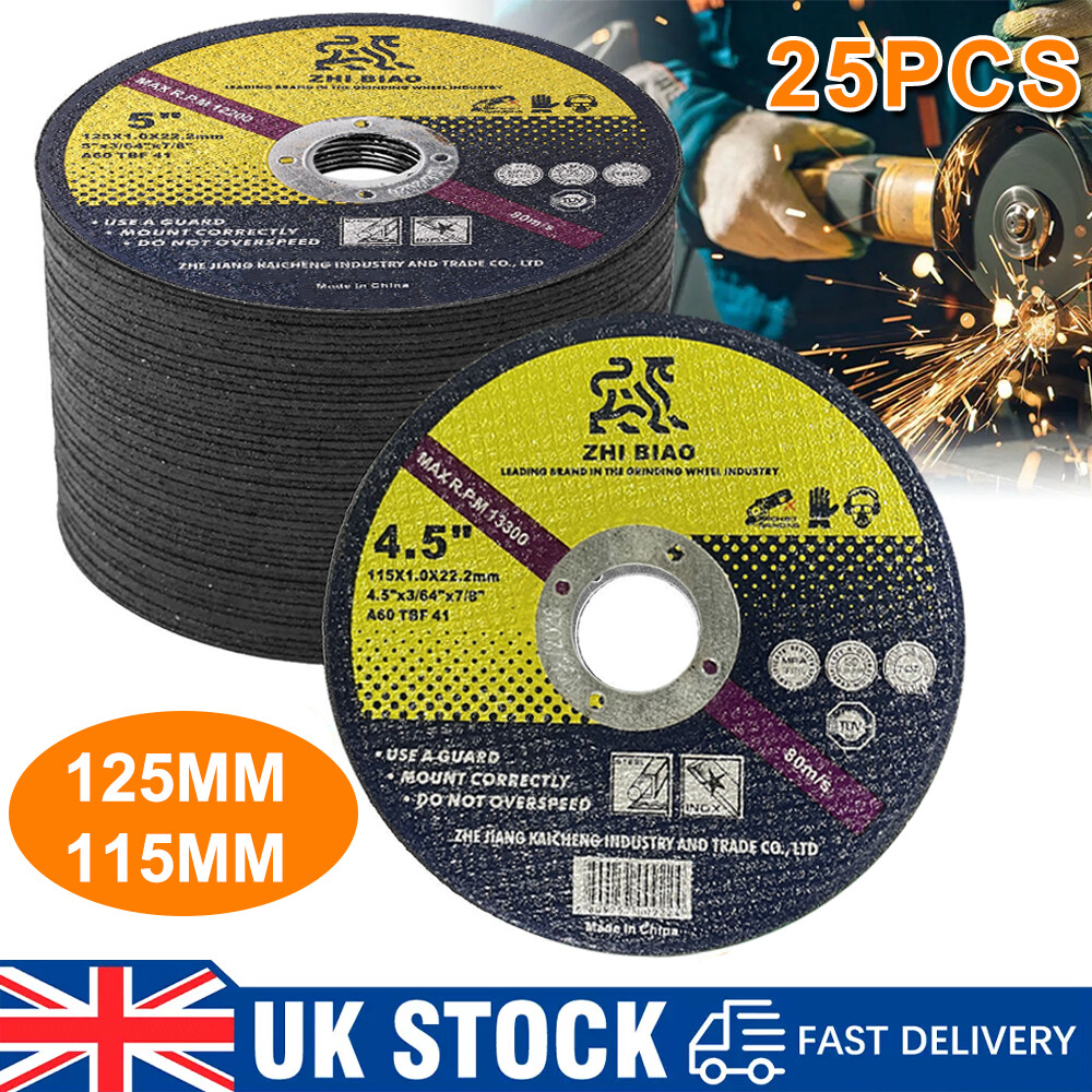 25X ULTRA THIN METAL CUTTING SLITTING DISCS 115mm 125mm FOR ANGLE ...