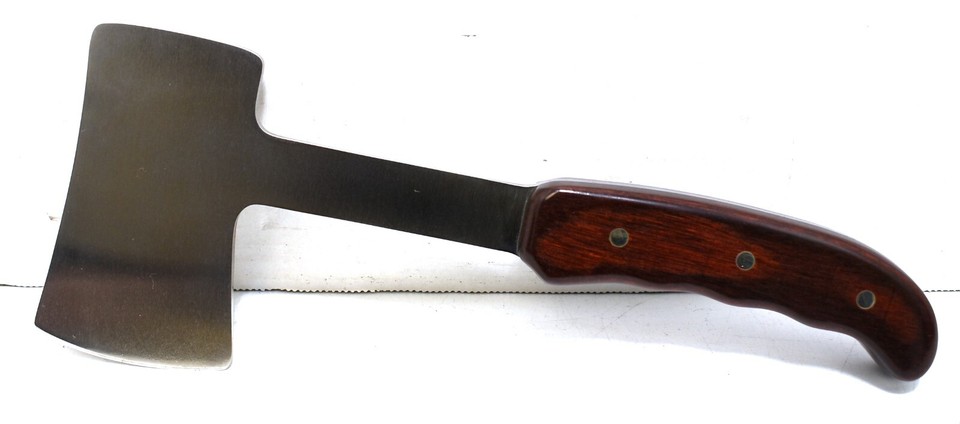 Vintage 1990 Buck 106 Rosewood Hatchet Axe w/ Sheath, Box & box inserts ...
