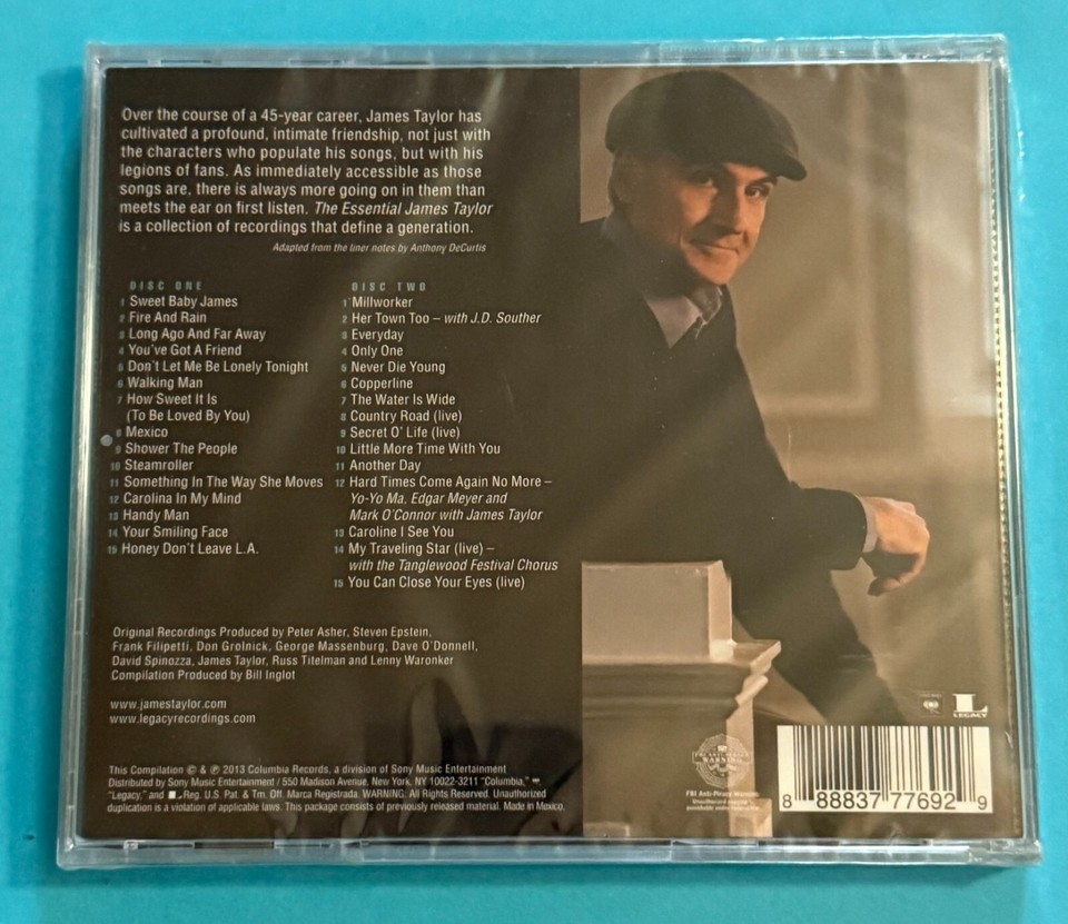 The Essential James Taylor ( 2CD Set ) New/Sealed/Free US Shipping ...